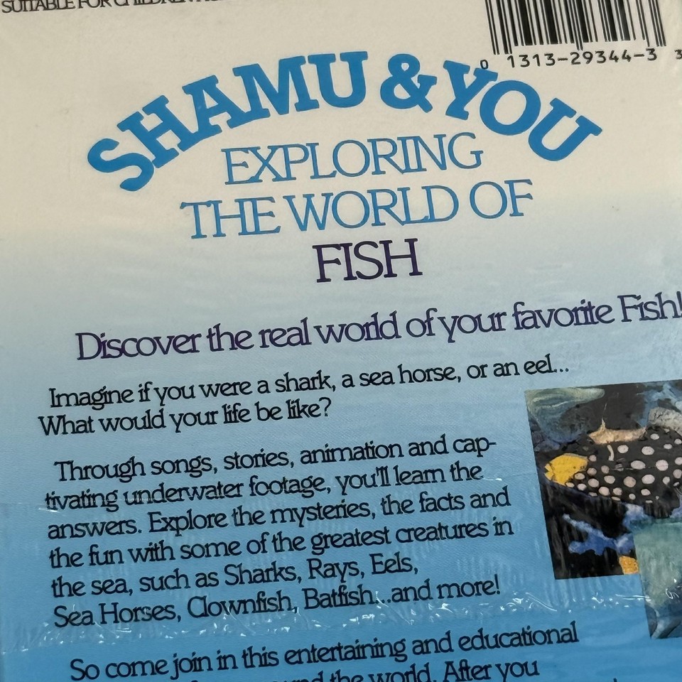 Vintage Shamu & You Exploring World of Fish VHS Sealed SeaWorld Kids ...