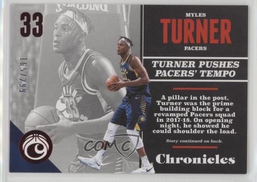 2017-18 Panini Chronicles Red 165/299 Myles Turner #80 0l2 | eBay