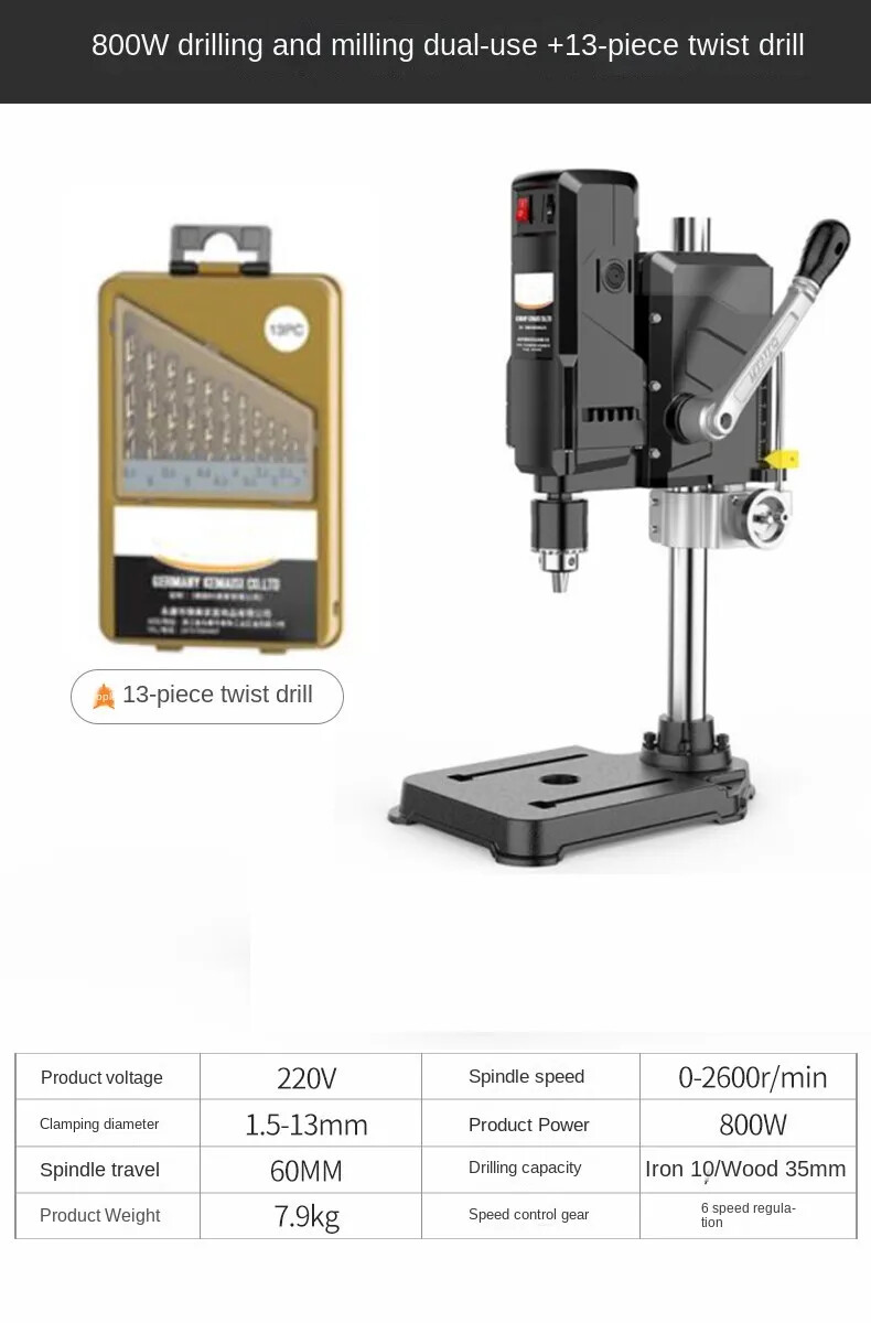 Bench Drill Small Household 220v High Power Multi-function Drilling Machine | eBay UK