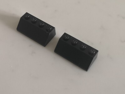 Lego 3037 (x2) Black Slope 45, 2x4 | eBay UK