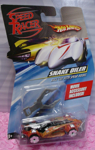 2007 Hot Wheels Speed Racer Snake Oiler RACE CAR with SPEAR HOOKS∞Movie ...