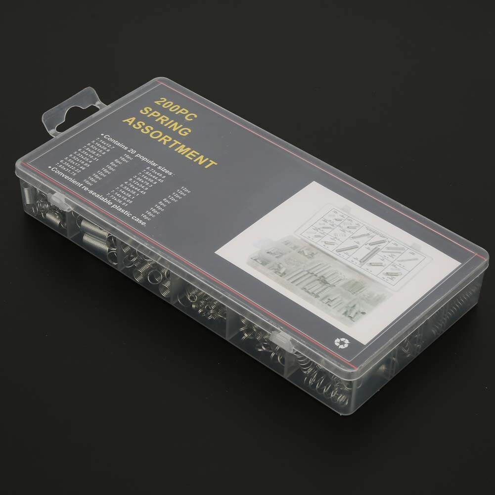 200pcs/Set Extension Tension Compression Spring Assortment Metal ...