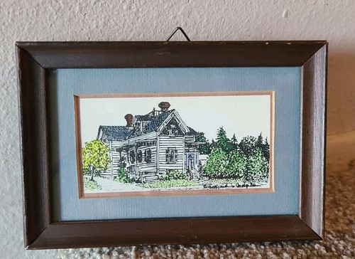 Richard Cady Artwork Oregon Matted Framed Trees Old House | eBay