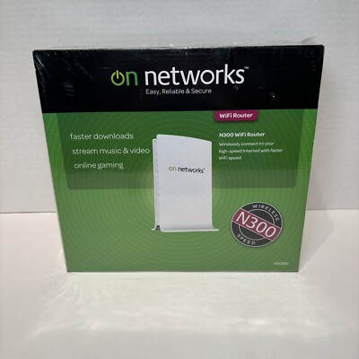 On Networks N300 WiFi Router Faster Downloads Stream Music/Video Online ...