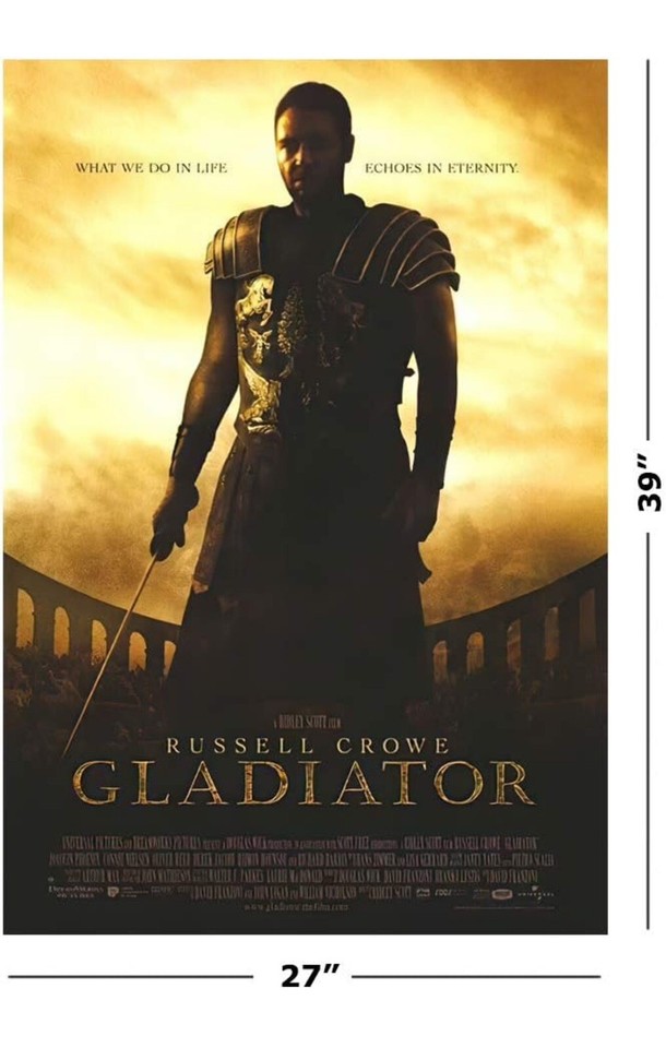 Gladiator - Movie Poster Regular (Size 27" x 39) | eBay