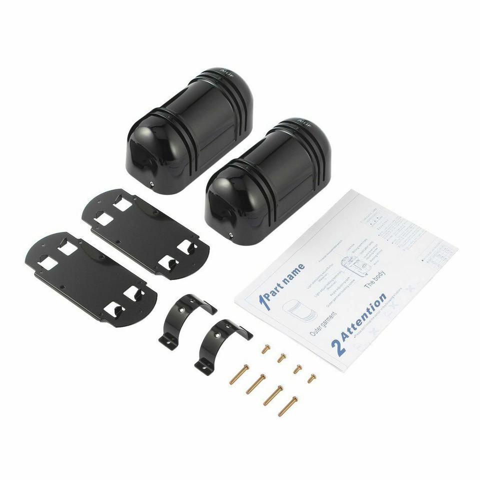 Dual Beam Sensor Alarm Photoelectric Infrared IR Detector Home Security ...