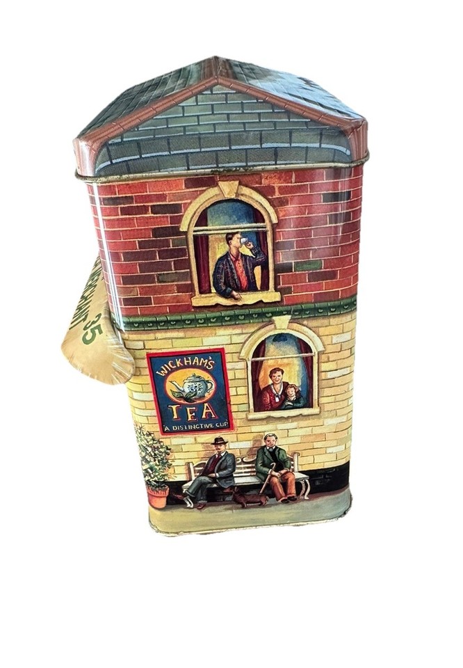 1993 Fine Tea Merchant-Silver Crane Company-Novelty Shaped Vintage Tin ...