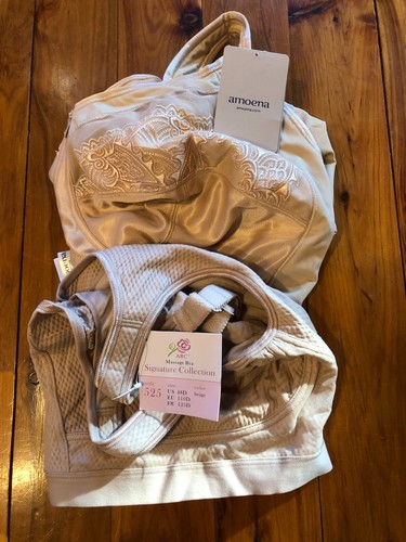 LOT of 2: NEW w TAGS AMOENA 46D and ABC Massage Bra Women’s 48D Style ...