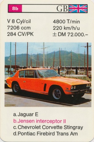 Single Auto Trading Card: Jenson Interceptor II | eBay Australia