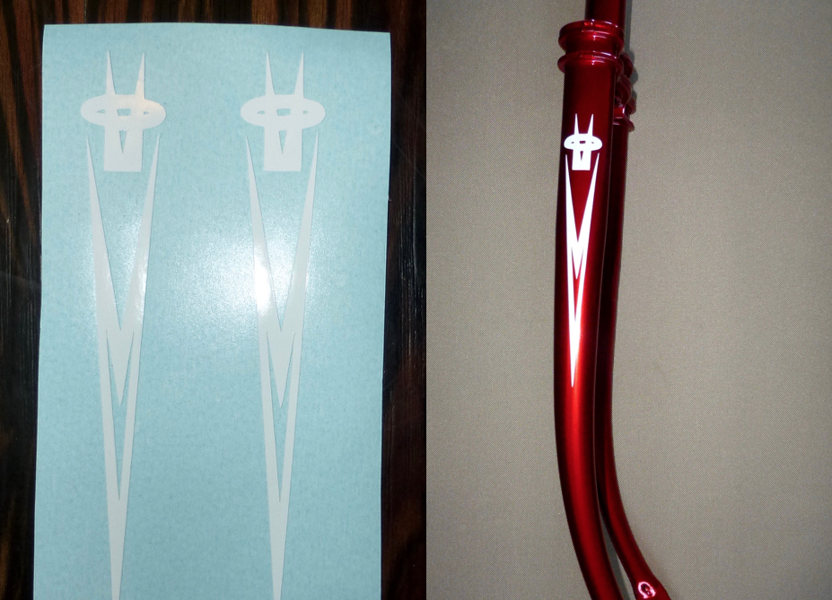 Murray Meteor Flite bicycle fork decal sticker pair | eBay