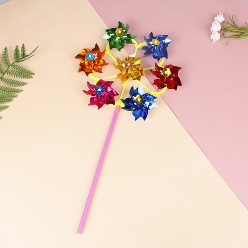Colorful DIY Sequins Windmill Wind Spinner Home Garden Yard Decoration ...