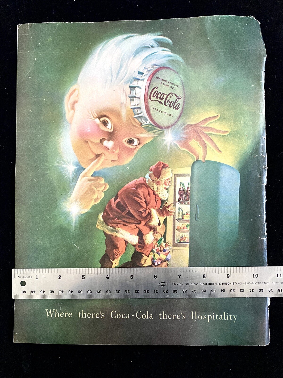 Vintage 1948 Coca-Cola Santa Sprite Christmas Boy Coke Print Ad Ships ...
