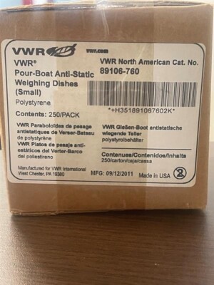 VWR 89106-760 WEIGHING DISHES SIZE SMALL- 250 PACK POLYSTYRENE | eBay