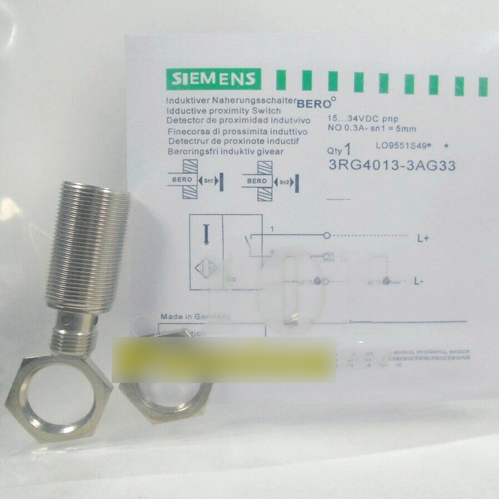 1PC New For SIEMENS 3RG4013-3AG33 sensor proximity switch ship free | eBay