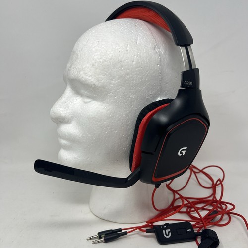 Logitech G230 Gaming Headset (A-00060) w/Microphone Headphones Xbox/PC ...