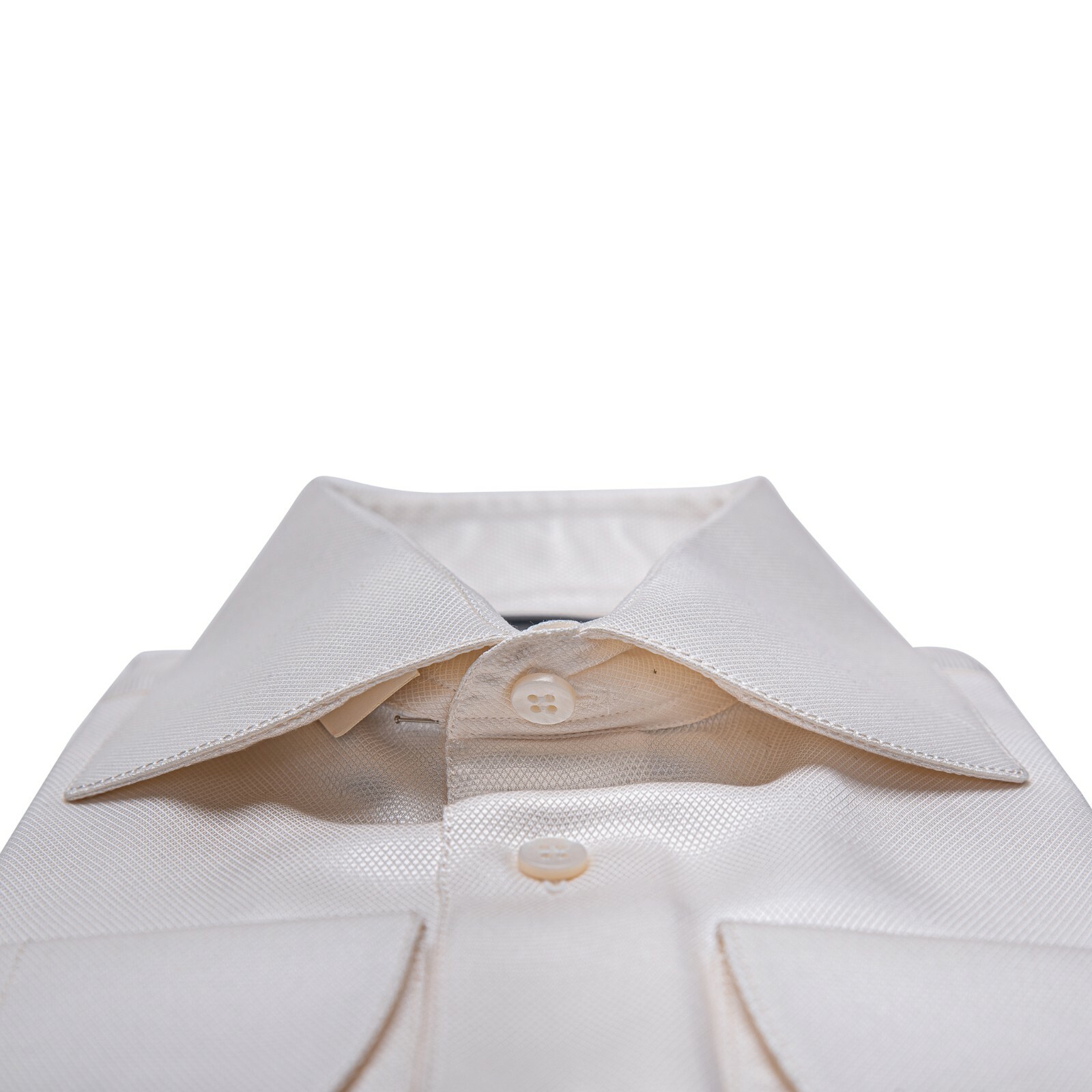 ITALIAN LUXURY 1400$ GERLIN Shirt White 100% Satin Silk 16-41 BIJAN | eBay