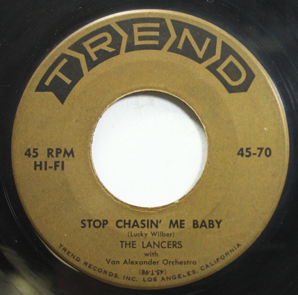 50'S And 60'S 45 The Lancers With Van Alexander Orchestra - Stop Chasin ...