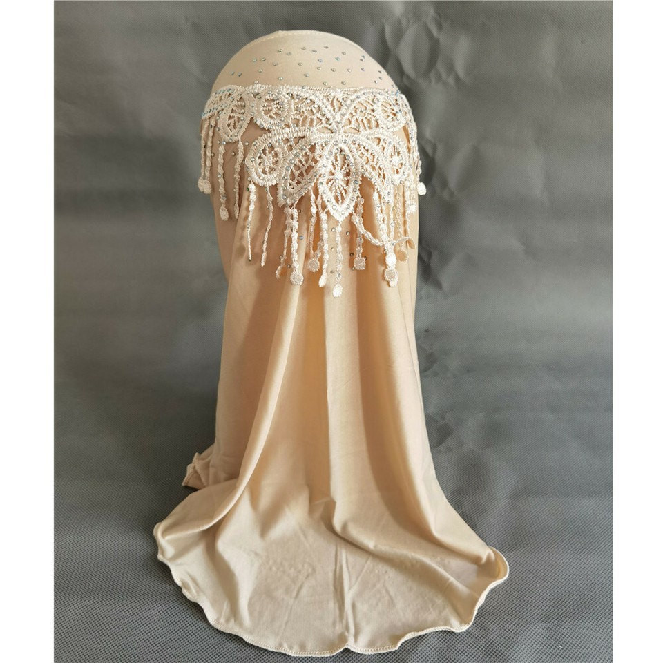 Kids Girls Muslim Turban Islamic Hijab Arab Underscarf Headwear Shawl ...