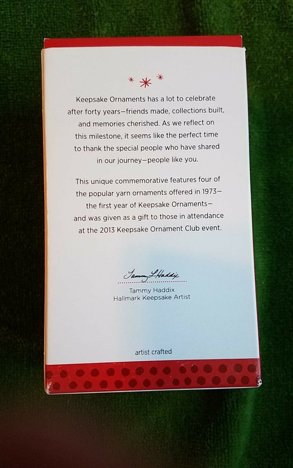 Hallmark Keepsake Ornament 2013 KOC Event exclusive 40 years of ...
