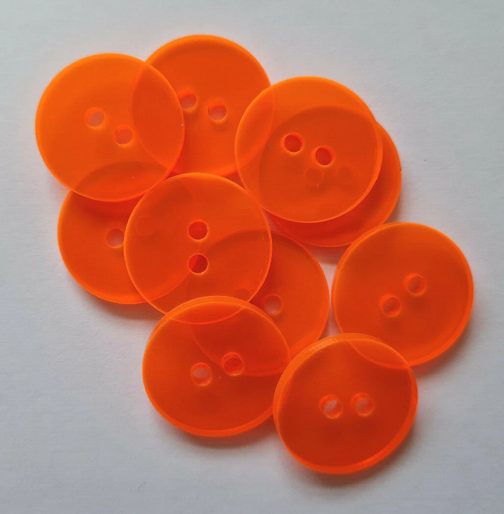 Orange Sewing Button