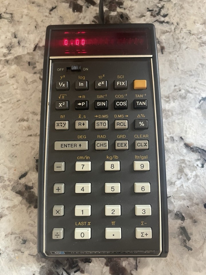 Hewlett Packard HP 45 Calculator - Vintage - Complete W/ Case, Box ...
