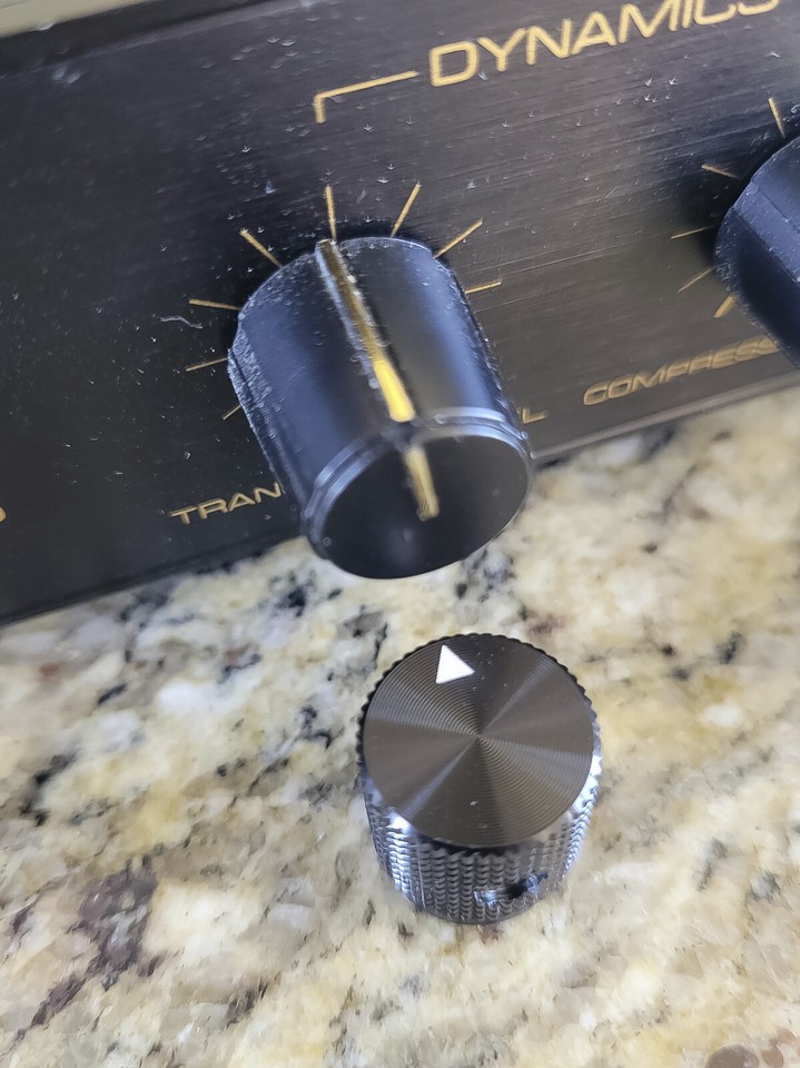 Solid Aluminum Knobs for dbx 3BX-DS Expander, 120-DS Syn. or 200 XG PR ...