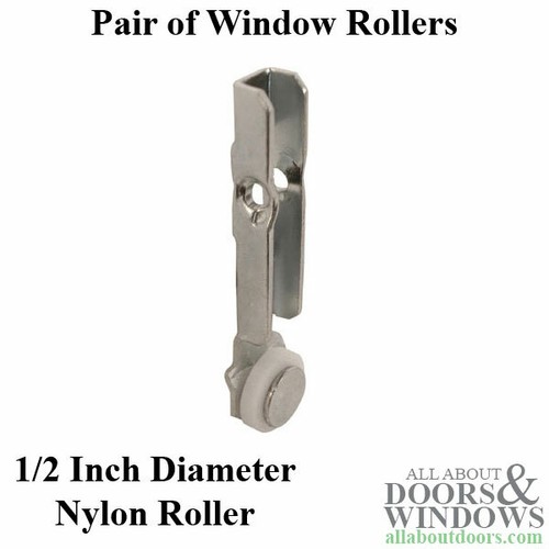 Roller Assembly (Flat) - Sliding Windows, Vertical Rail - Nylon / Steel ...