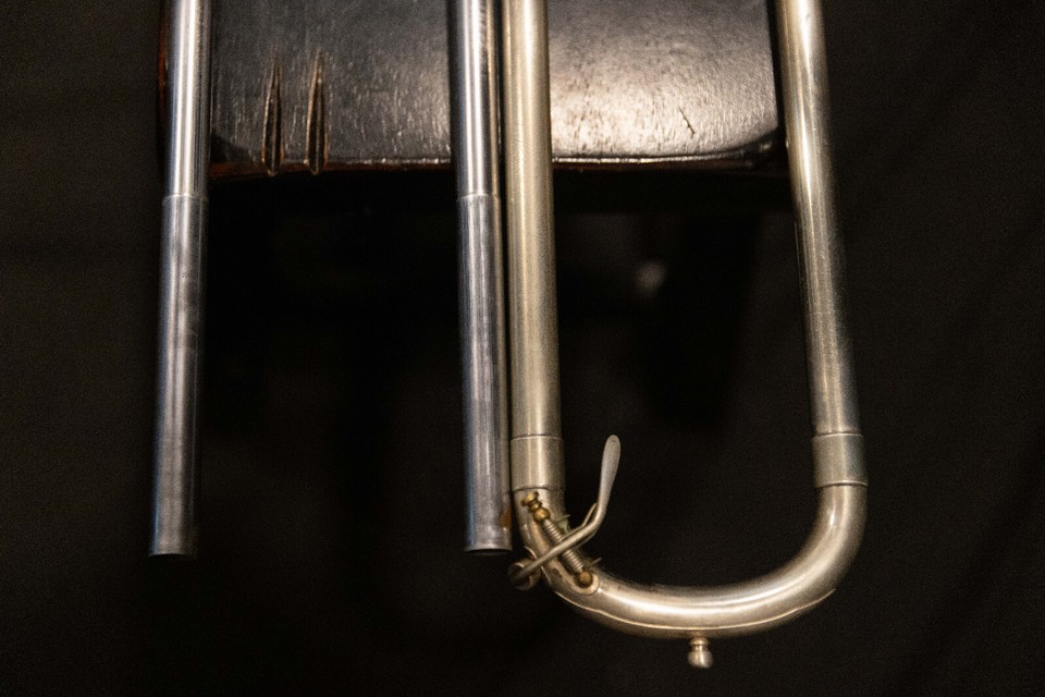 Olds Opera Trombone 1957 - Nickel/ Brass RARE Medium Bore Leadpipe | eBay