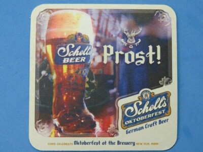 Beer Coaster ~ August SHELL Brewing Co Oktoberfest ~ New Ulm, MINNESOTA ...