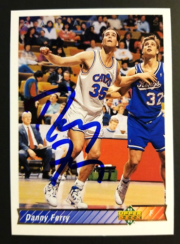 Danny Ferry Cleveland Cavaliers 1992 Upper Deck #250 Autographed ...