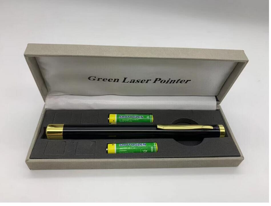 561nm Light Yellow AAA Battery Laser Pointer Pen Visible Dot Beam Light ...