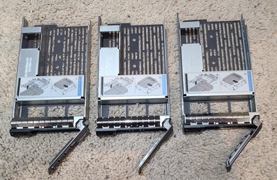 3x For Dell 3.5" Hard Drive Tray F238F+3.5" to 2.5" Caddy Adapter ...