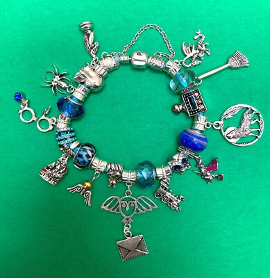 WIZARD HP WITCH~Characters, House charms, 2 Charm Bracelets 2C~FREE ...