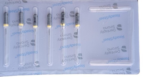 Dentsply Sirona READY STEEL K-Files 25mm/31mm, All Sizes 6 Files/pack ...