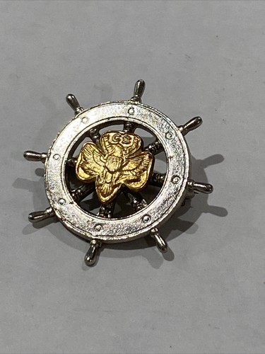 1940’s Girl Scout Mariner pin- Captains wheel- Excellent Condition- HTF ...