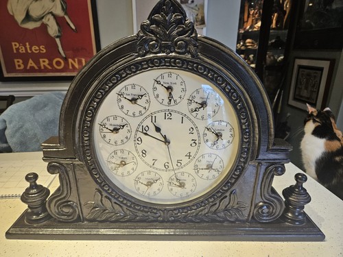 Rare ☆ Around The World Marshall Field Mantle Clock 10 Time Zones | eBay