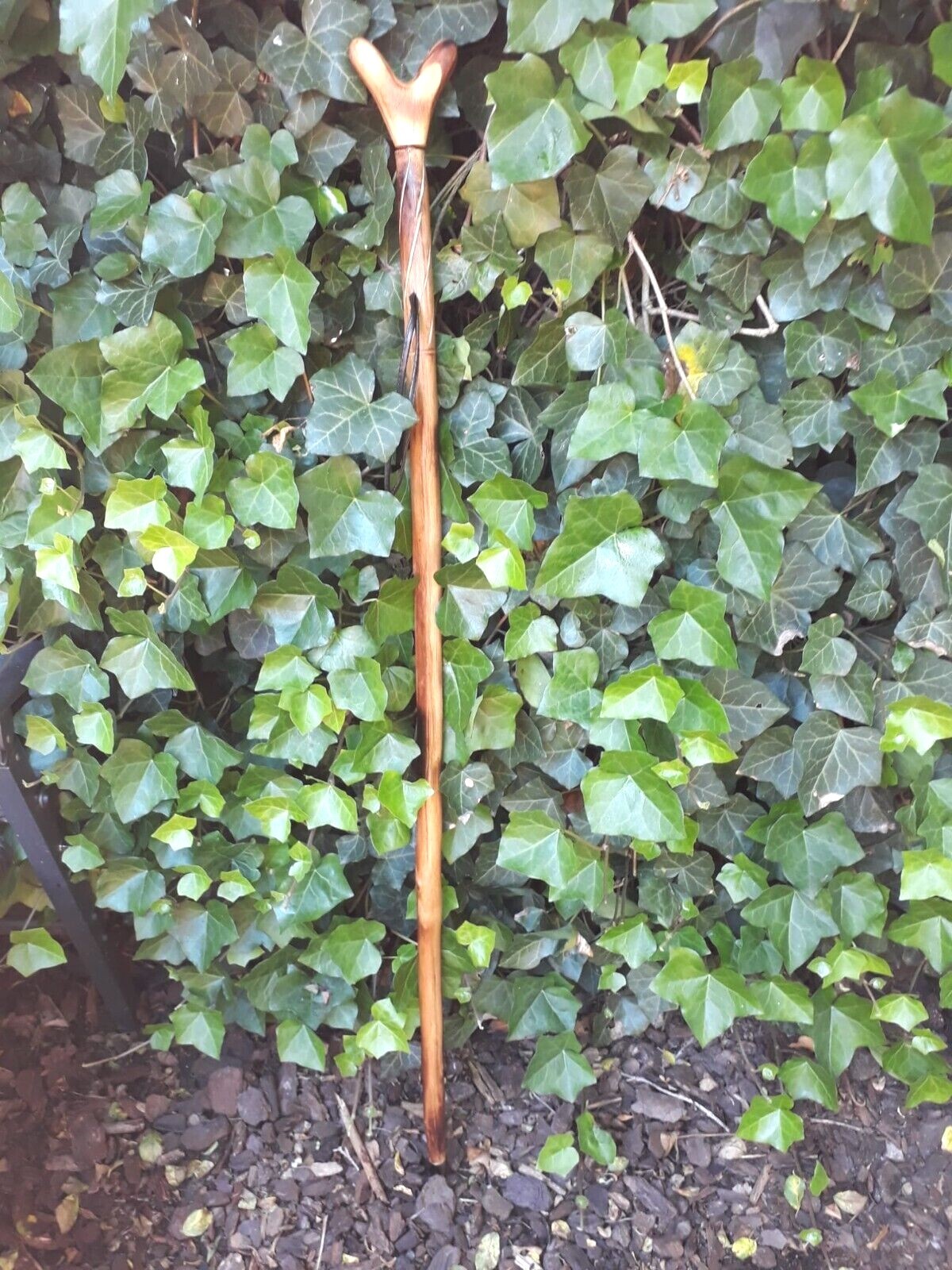 Wanderstock , Gabelstock , Hirtenstock mit Gabelkopf , Wanderstock ...