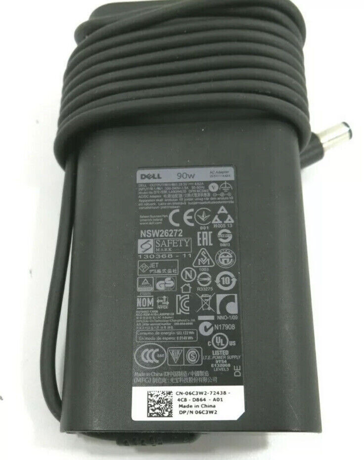 OEM Genuine Dell 90W 19.5V LA90PM130 6C3W2 C9HYX AC Power Adapter ...