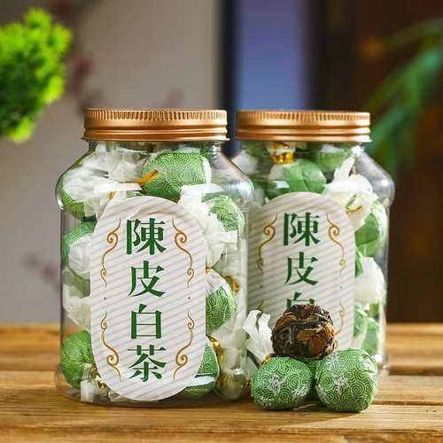 80g/125g/250g Tangerine Peel White Tea Ball Chinese Shoumei Organic ...