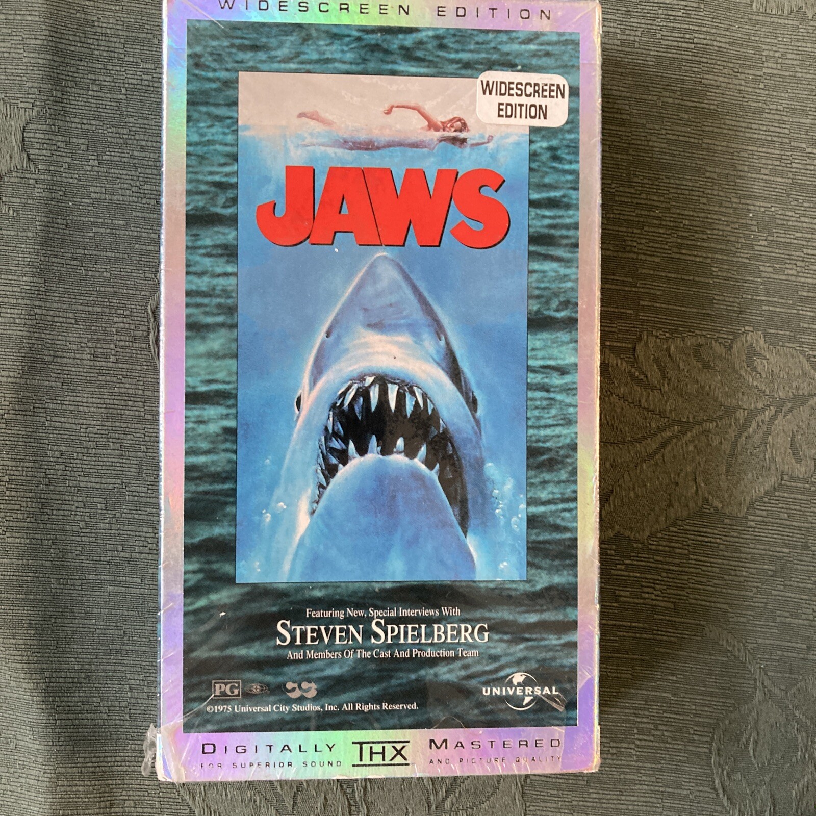 Jaws VHS Widescreen THX Edition Steven Spielberg Suspense Thriller ...