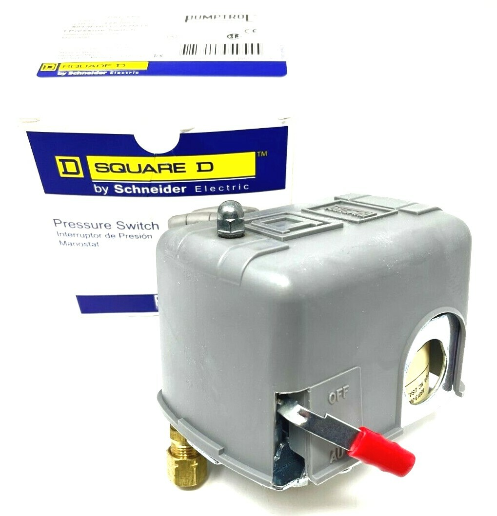 Square D Air Compressor Pressure Switch 95 On-125 Psi Off ...