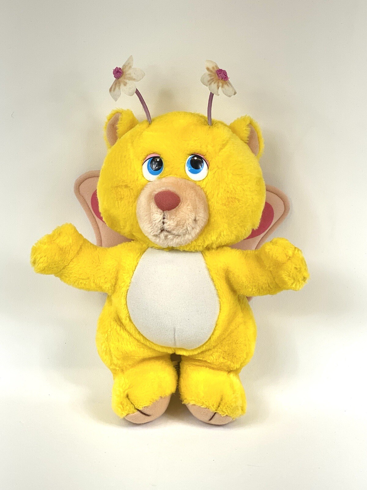 Disney Hasbro Wuzzle Butter Bear Plush Stuffed Toy Yellow Softies 1984 ...