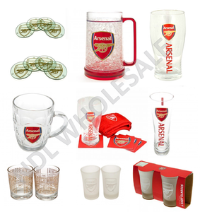 ARSENAL FC Pint Glass Shot Glass Whiskey Glass Tankard Coaster Gift | eBay