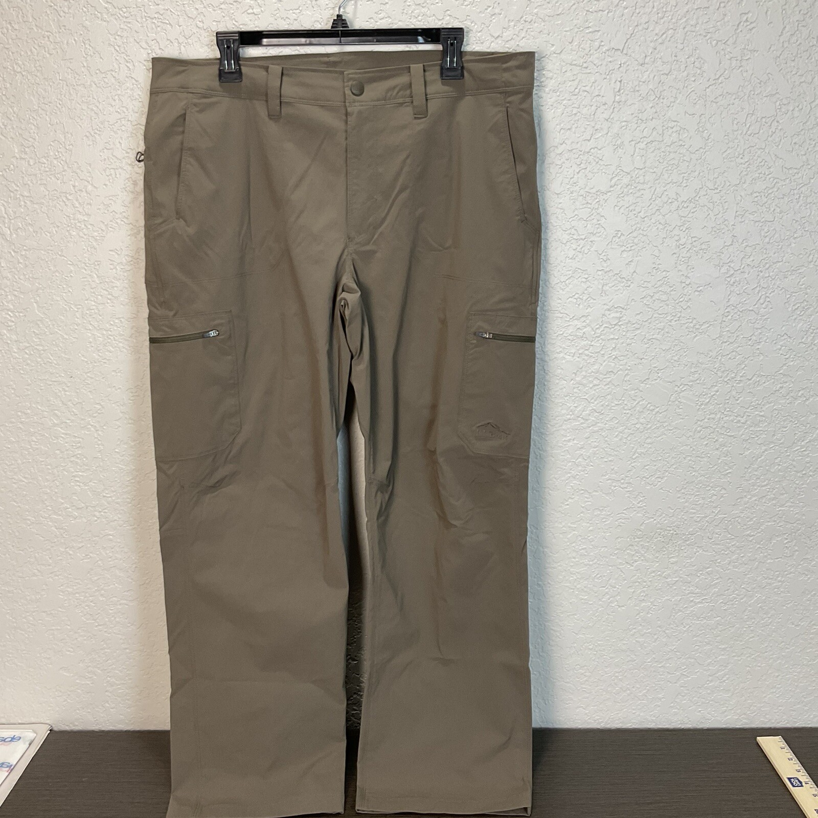 LL Bean Pants Men's Green/Brown Cresta Hiking Cargo UPF 50 Water ...
