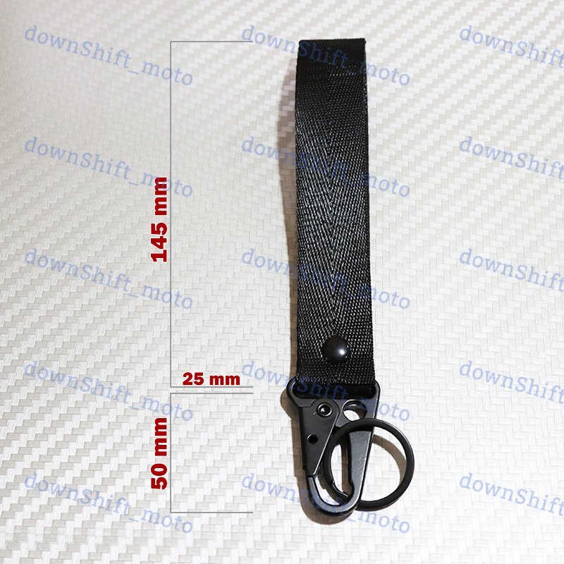 For LEXUS Black Keychain Metal key Ring Hook Strap Lanyard Nylon ...