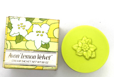 Vintage Avon Lemon Velvet Cream Sachet In Original Box Old Not Useable ...