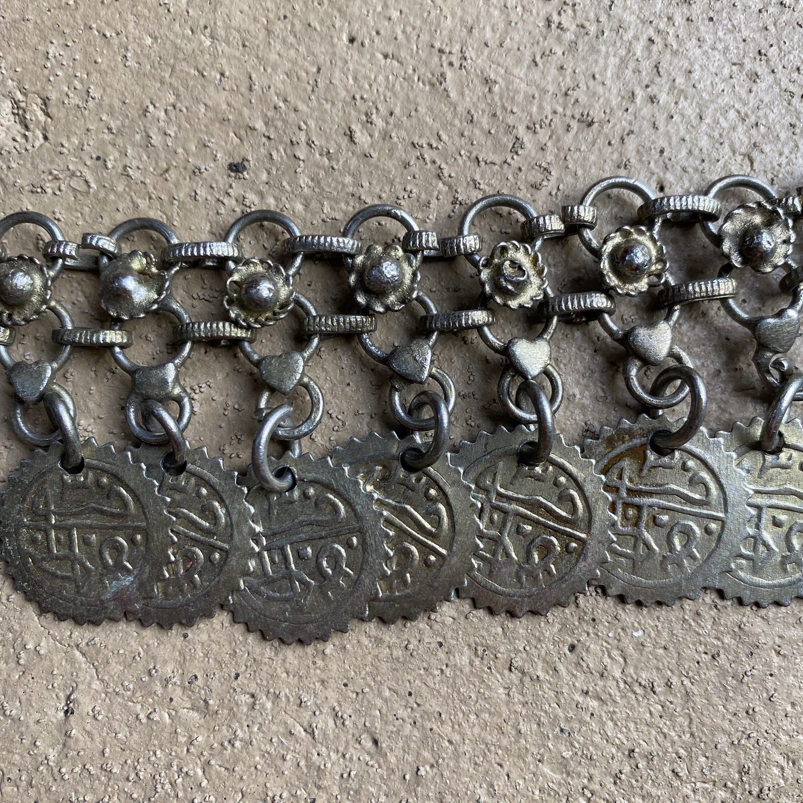 Vintage Beautiful Belly Dancing Gypsy Coin Anklet Bra… - Gem