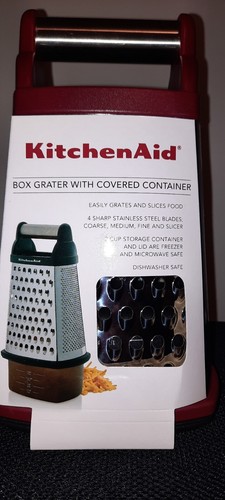 Kitchenaid Empire Red Box Grater With Storage Container | eBay