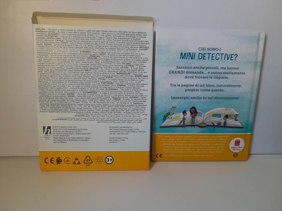 MCDONALD'S HAPPY MEAL READERS LIBRO CRESSIDA COWELL I MINI DETECTIVE ...