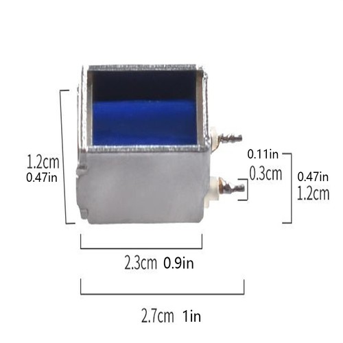 1-2A DC 6V Electromagnet Safe Box Electronic Lock Power On-Unlock Off ...